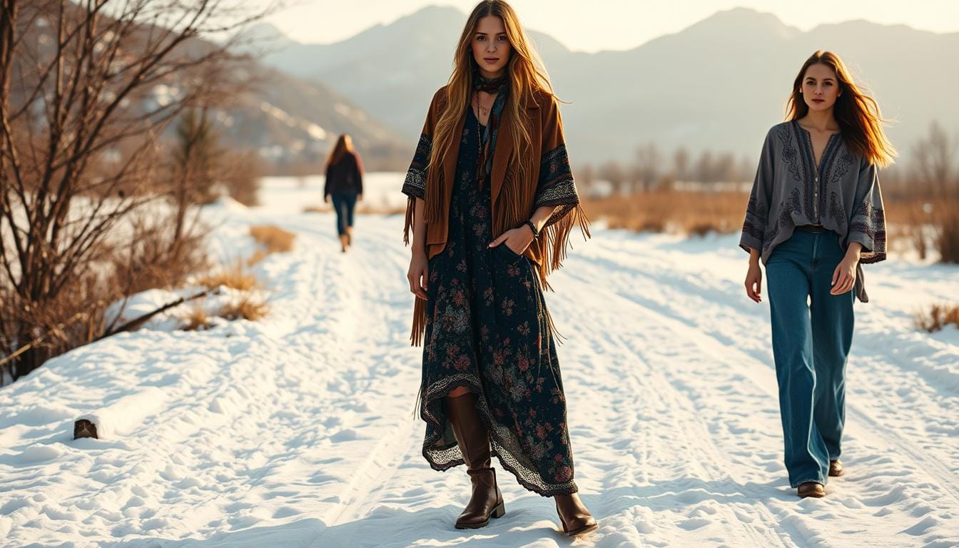 10 Winter Boho Outfits For Stylish Cold-Weather Looks
